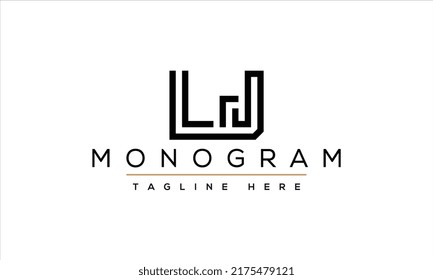 Lj Logo Design Concept Background Initial Stock Vector (Royalty Free ...