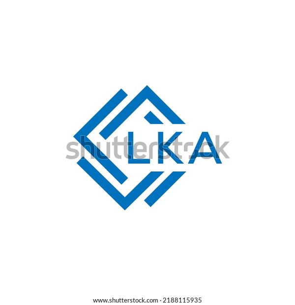 Lka Letter Logo Design On White Stock Vector (Royalty Free) 2188115935 ...