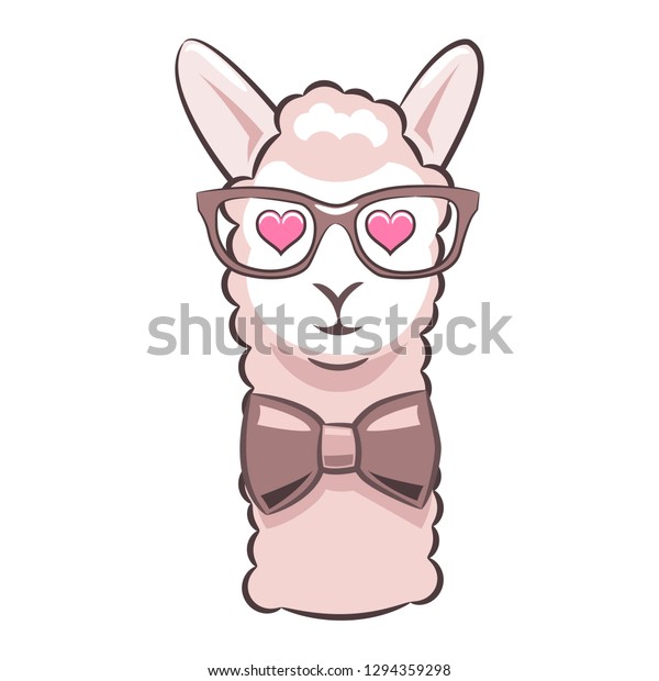 Llama Face Clipart Stock Vector (Royalty Free) 1294359298 | Shutterstock
