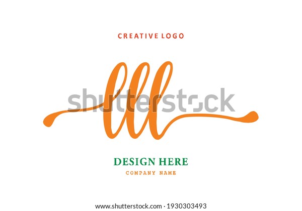 Lll Lettering Logo Simple Easy Understand Stock Vector (Royalty Free ...
