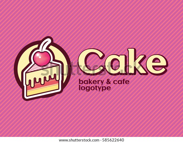 Llustration Cake Logo Fit Bakery Cafe Stock Vector (Royalty Free ...