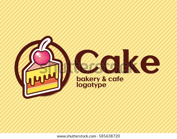 Llustration Cake Logo Fit Bakery Cafe Stock Vector (Royalty Free ...