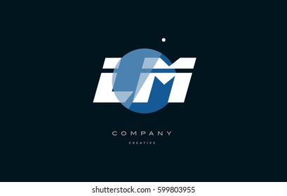 Lm L M Blue Circle Dot Stock Vector (Royalty Free) 599803955 | Shutterstock