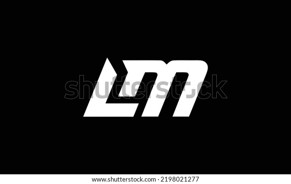 Lm Logo Letter Design On Luxury Stock Vector (Royalty Free) 2198021277 ...