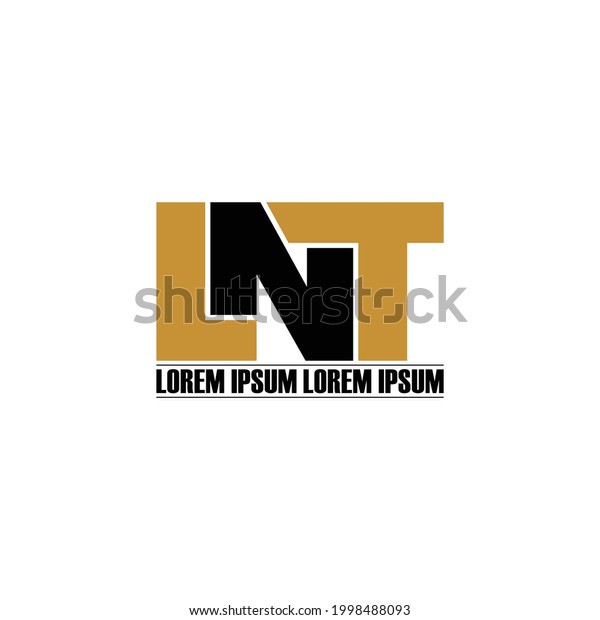 Lnt Letter Monogram Logo Design Vector Stock Vector (Royalty Free ...