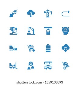 Load Icon Set Collection 16 Filled Stock Vector (Royalty Free ...