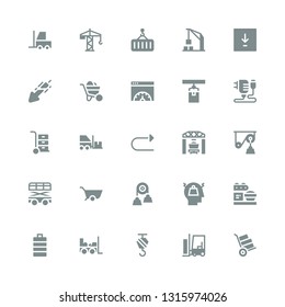 Lifting Icon Set 26 Filled Lifting Stock Vector (Royalty Free) 1447829471