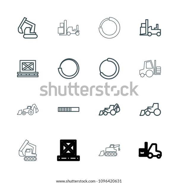 Loader Icon Collection 16 Loader Outline Stock Vector (Royalty Free ...