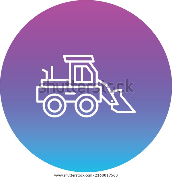 Loader Truck Vector Icon Can Be Stock Vector (Royalty Free) 2168819563 ...