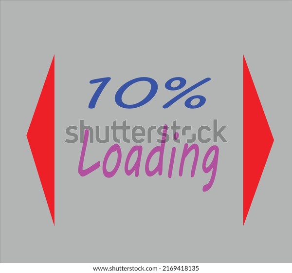 Loading Banner Aesthetic Vector Illustration Stock Vector (Royalty Free ...