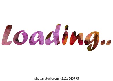 Loading Colorful Typography Text Banner Vector Stock Vector (Royalty ...