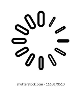 Loading Icon Isolated On White Background Stock Vector (Royalty Free ...