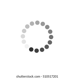 Loading Icon Isolated On White Background Stock Vector (Royalty Free ...
