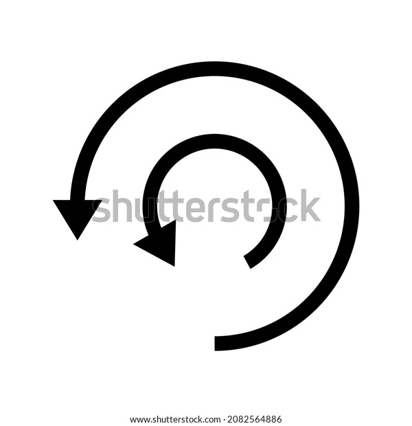 Loading Icon Isolated On White Background Stock Vector (Royalty Free ...