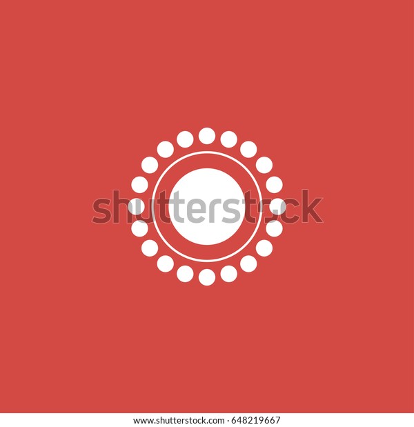 Loading Icon Sign Design Red Background Stock Vector (Royalty Free ...