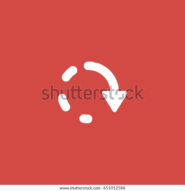 Loading Icon Sign Design Red Background Stock Vector (Royalty Free ...