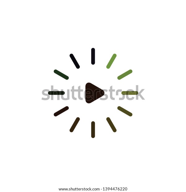 Loading Illustration Icon Logo Design Template Stock Vector (Royalty ...