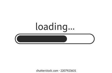 Loading On White Background Vector Illustration Stock Vector (Royalty ...