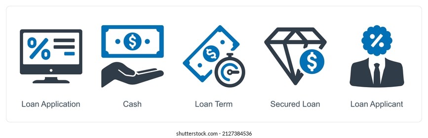Loan Application Cash Icon Concept Stock Vector (Royalty Free ...