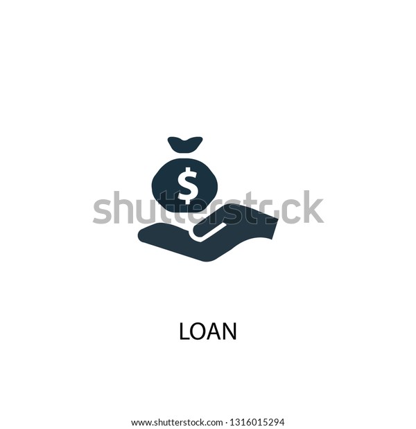 Loan Icon Simple Element Illustration Loan Stock Vector (Royalty Free ...