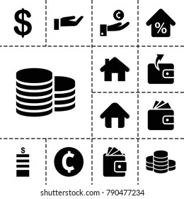 Loan Icons Set 13 Editable Filled Stock Vector (Royalty Free) 790477234 ...