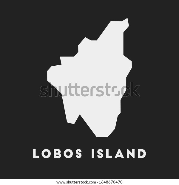 Lobos Island Icon Map On Dark Stock Vector (Royalty Free) 1648670470 ...