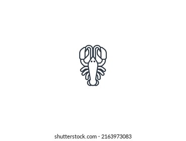 Lobster Vector Flat Emoticon Isolated Lobster Stock Vector (Royalty ...