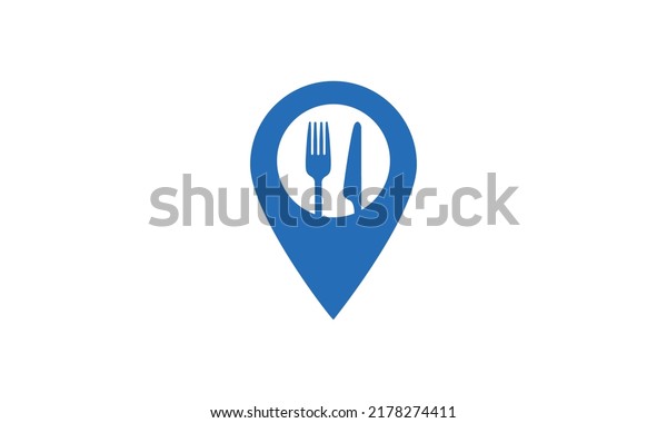Local Food Icon Logo Food Point Stock Vector (Royalty Free) 2178274411 ...