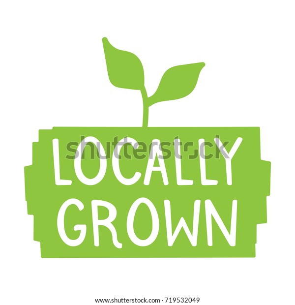 Locally Grown Vector Hand Drawn Icon Stock Vector (Royalty Free ...