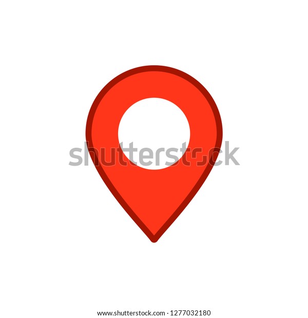 Locate Mark Icon Map Pin Pointer Stock Vector (Royalty Free) 1277032180 ...