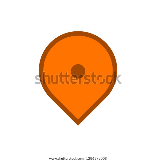 Locate Mark Icon Map Pin Pointer Stock Vector (Royalty Free) 1286375008 ...