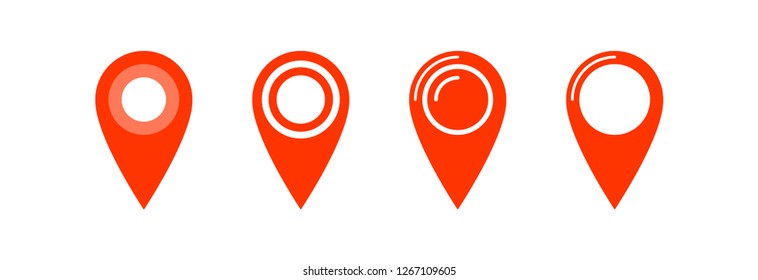 Locate Pin Location Vector Icon Stock Vector (Royalty Free) 1267109605 ...