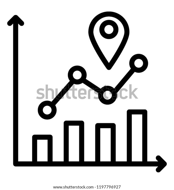 Location Analysis Graph Chart Show Predictive Stock Vector (Royalty ...