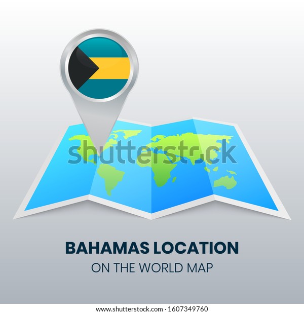 Location Icon Bahamas On World Map Stock Vector (Royalty Free ...