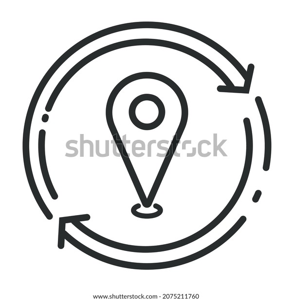 Location Icon Gps Identify Destination: เวกเตอร์สต็อก (ปลอดค่าลิขสิทธิ์ ...
