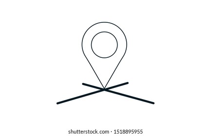 Location Icon High Quality Logo Web Stock Vector (Royalty Free ...