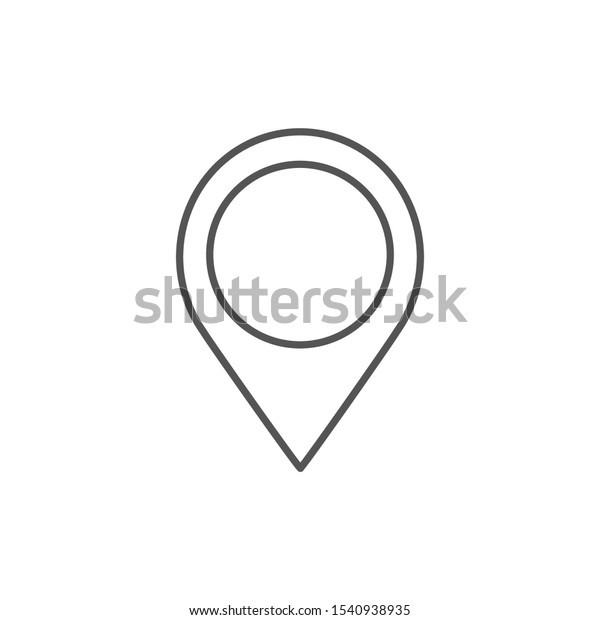 Location Icon Map Point Symbol Gps Stock Vector (Royalty Free ...