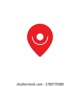 Location Icon Positioning Sign Map Pin Stock Vector (Royalty Free ...
