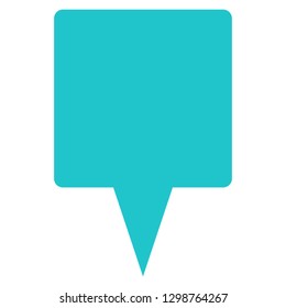 Location Icon Square Map Pin Sign Stock Vector (Royalty Free ...