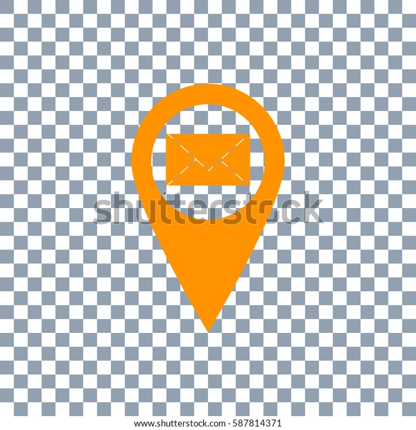 Location Icon Vector Mail Icon Vector Stok Vektör (Telifsiz) 587814371 ...