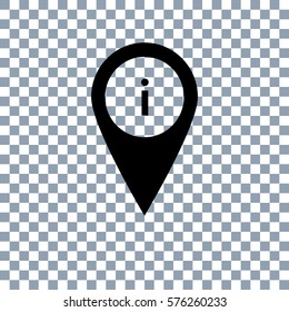 Location Information Vector Icon Transparent Background Stock Vector ...