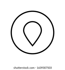 Location Line Art Vector Icon Ui Stock Vector (Royalty Free) 1639307503 ...