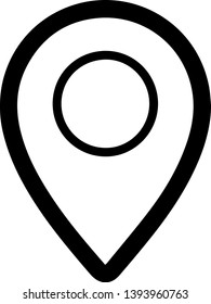Location Line Art Vector Symbol Stock Vector (Royalty Free) 1393960763 ...