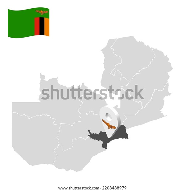Location Lusaka Province On Map Zambia Stock Vector (Royalty Free ...