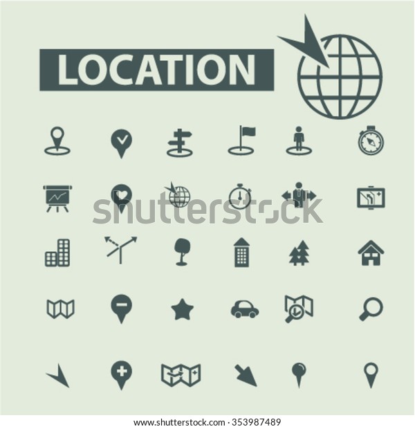 Location Map Direction Route Car Navigation Stock Vector (Royalty Free ...