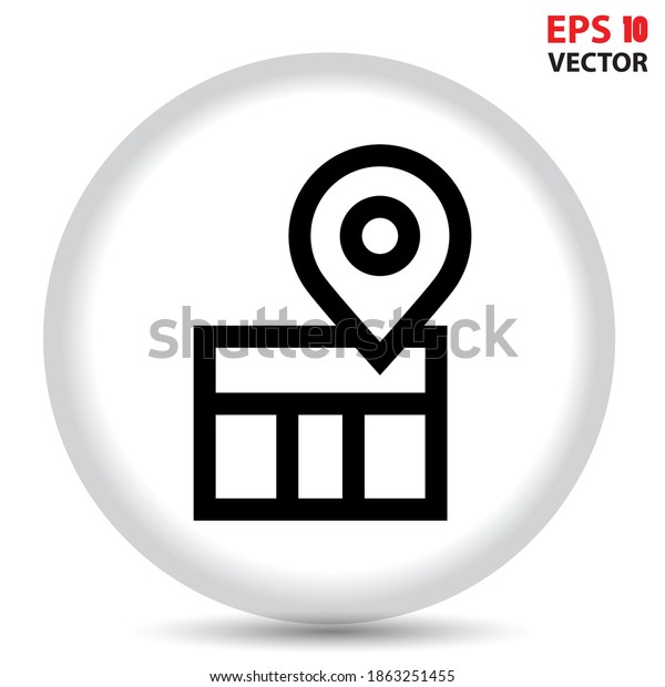 Location Pin Icon Symbol Ecommerce Icon Stock Vector (Royalty Free ...