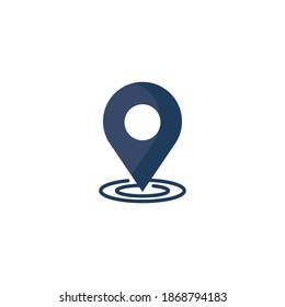 Location Pin Logo Design Template Stock Vector (Royalty Free ...