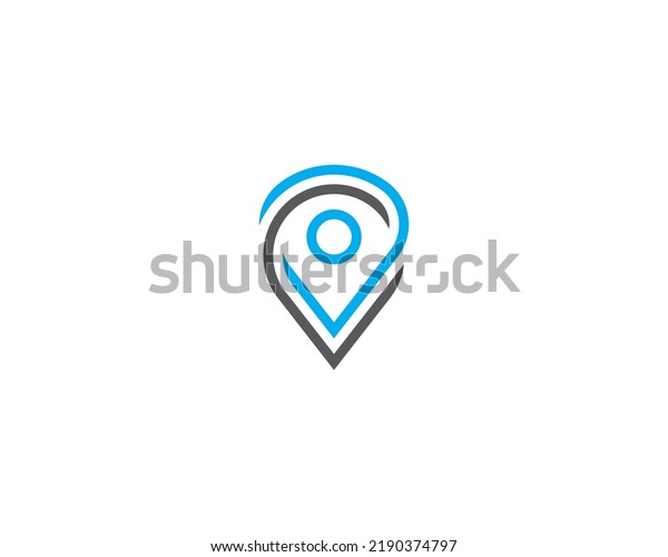 Location Pin Logo Icon Sign Symbol Stock Vector (Royalty Free ...