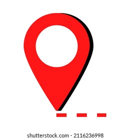 Location Pin Vector Icon Illustration Stock Vector (Royalty Free ...
