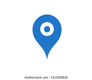 Location Point Logo Design Illustration Stock Vector (Royalty Free ...